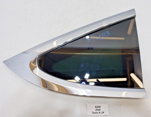 2016-2020 OEM Tesla X Rear Right Passenger Side Quarter Window Glass ...