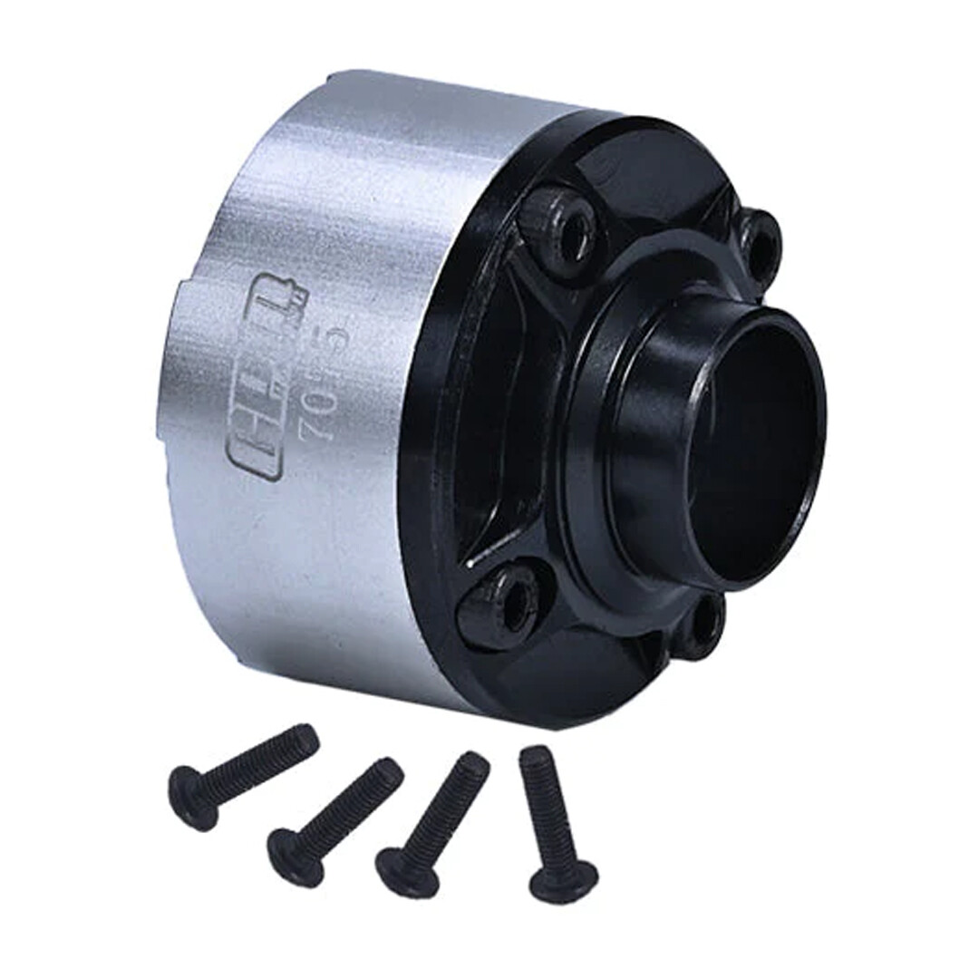 GPM Medium Carbon Steel+Alum 7075 Front/Center/Rear Diff Case Silver ...