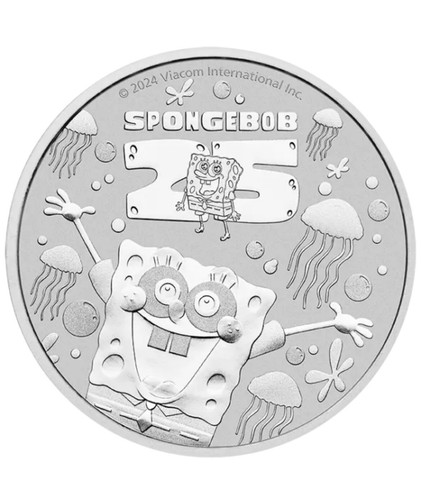 2024 The Perth Mint SpongeBob SquarePants 25th Anniversary 1oz .999 ...