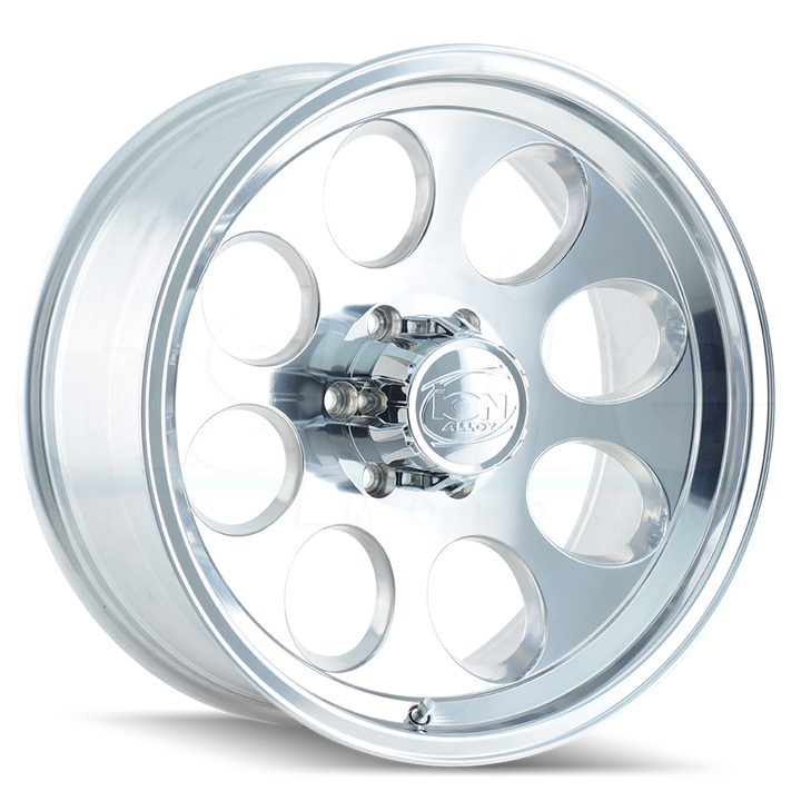 15x8 Ion 171 5x5.5/5x139.7 -27 Polished Wheels Rims Set(4) 108 ...