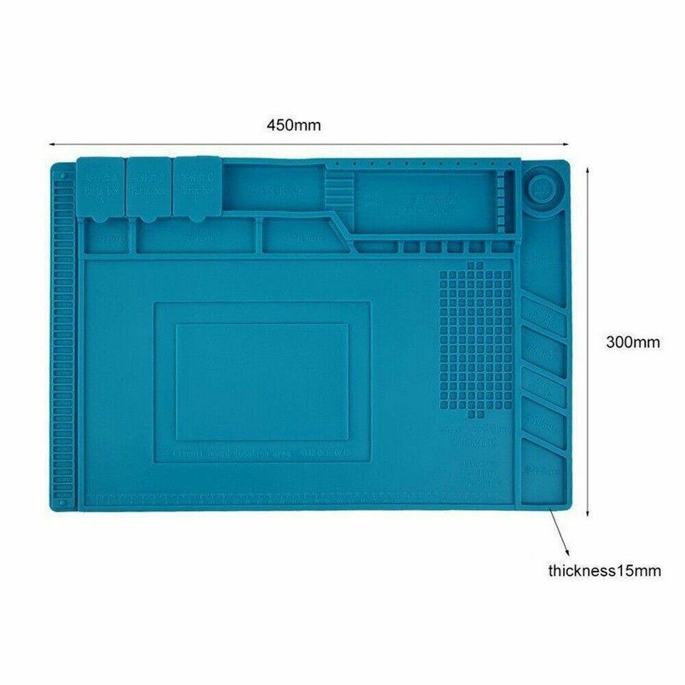 Phone Repair Silicone Pad Magnetic Work Mat Heat Insulation Soldering ...