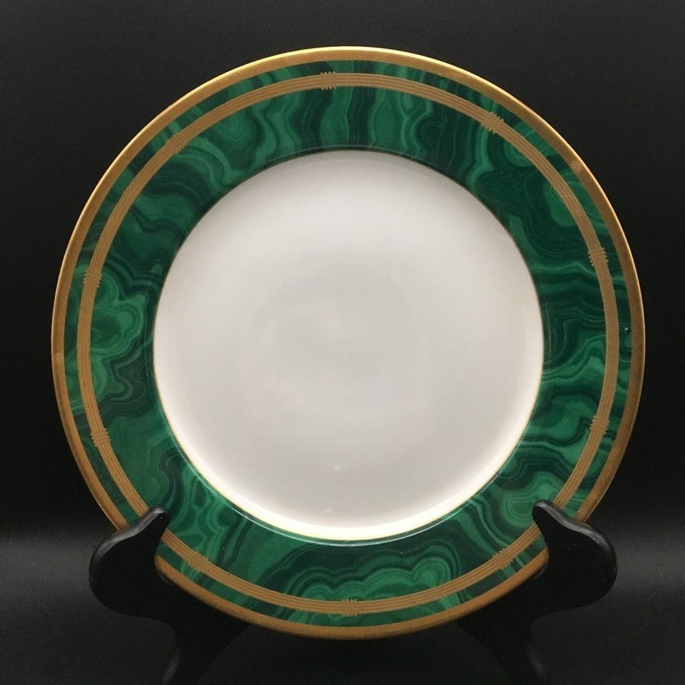 SET OF 2 CHRISTIAN DIOR GAUDRON MALACHITE DINNER PLATES CH7478 | eBay
