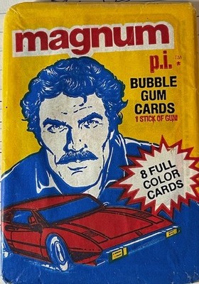 1983 Donurss Magnum P.I. Cards, 1 Unopened Sealed Wax PACK From Wax Box ...