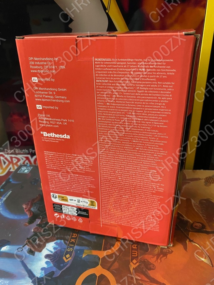 Fallout Nuka Cola Wild Glass Bottle + 10 Caps Rocket Replica Figure ...