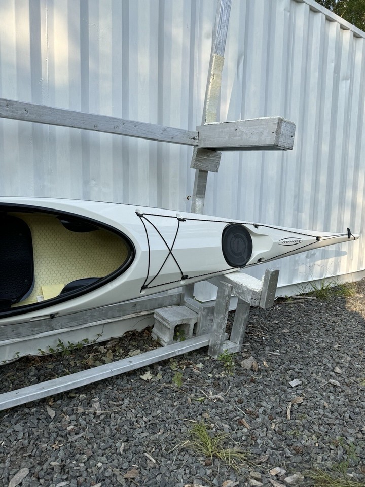 16’1" Zegul REVAL MINI LC A-Core 100% FIBERGLASS SEA KAYAK - WHITE ...