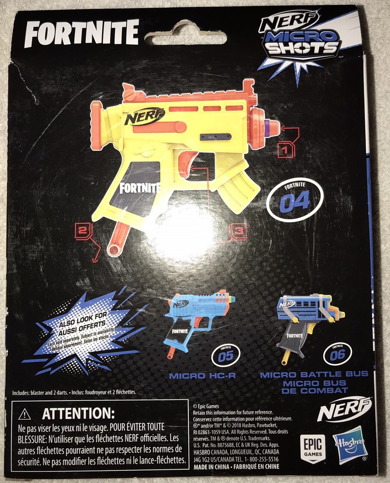 Nerf Micro Shots FORTNITE MICRO AR-L AGES 8+ BRAND NEW FAST SHIPPING ...