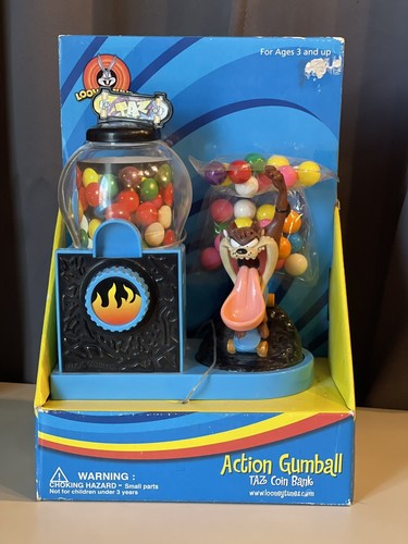 Taz Looney Tunes Magic Gumball Action Gumball Machine New original ...