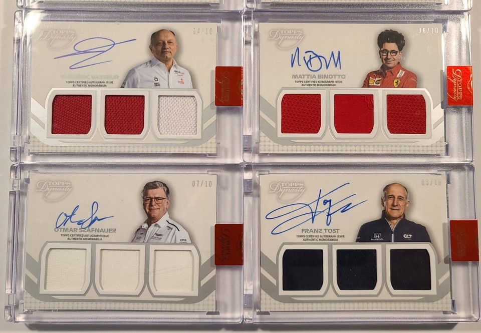 2021 TOPPS DYNASTY FORMULA 1 F1 AUTO FULL SET PRINCIPAL PATCH CARD ...