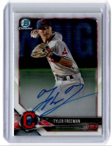 2018 Bowman Chrome Tyler Freeman Auto Cleveland Indians #BCPA-TF | eBay