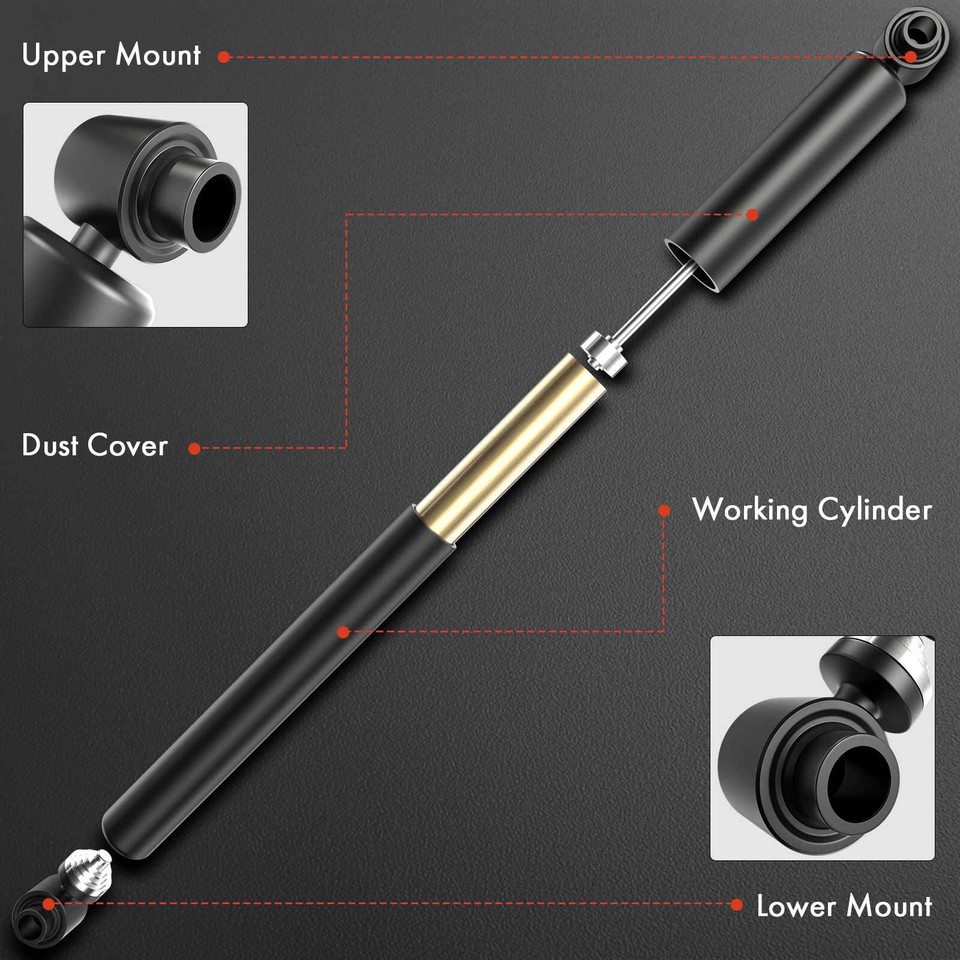 New Tag Axle Shock Absorber for Kenworth T880 14-20 w/ Watson & Chalin ...