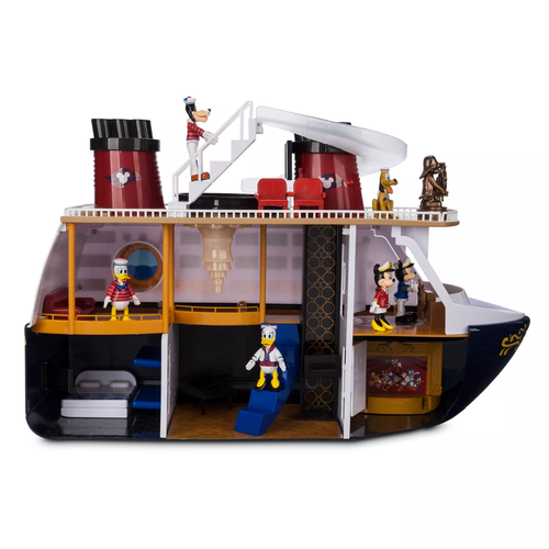 Disney Cruise Line Ship Playset w/ 6 DCL Figures Mickey Mouse Minnie ...