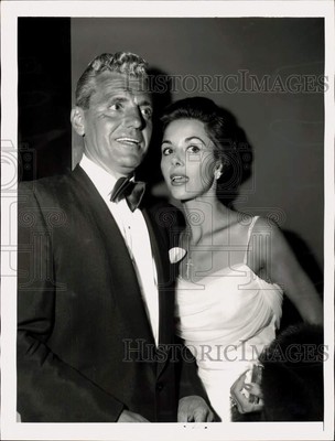 1956 Press Photo Actress Dana Wynter weds attorney Greg Bautzer ...