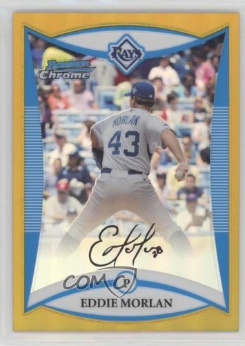 2008 Bowman Draft Prospects Chrome Gold Refractor /50 Eddie Morlan # ...