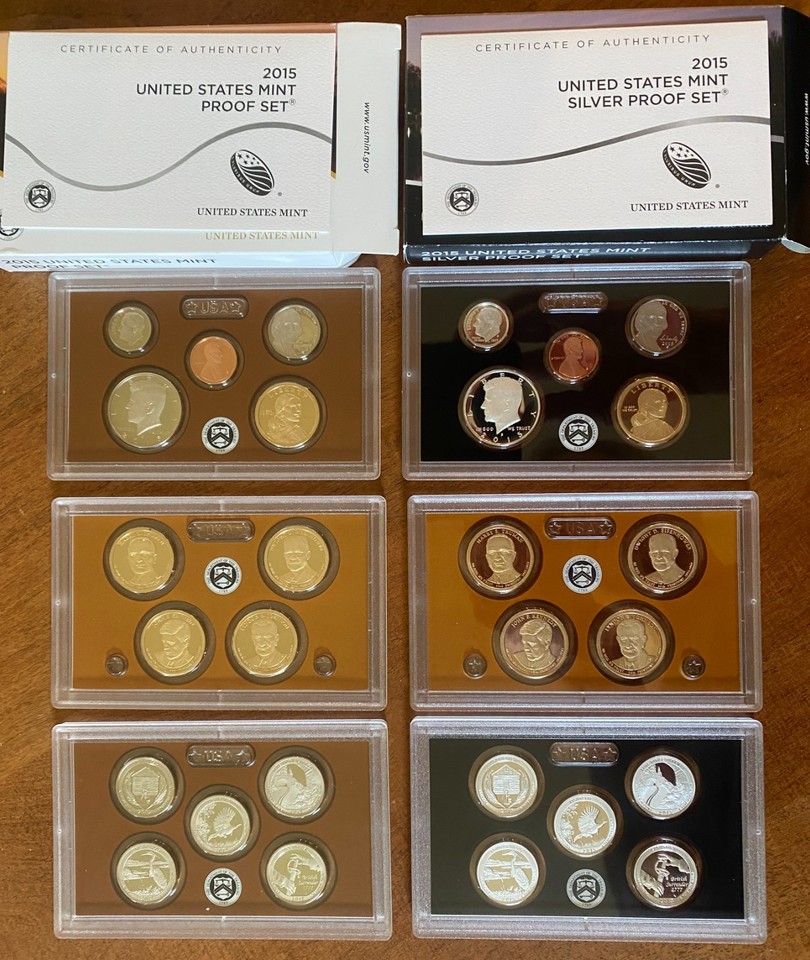 2015 US Mint Silver Proof Set + 2015 US Mint Proof Set + 2015 US Mint Set +BONUS | eBay