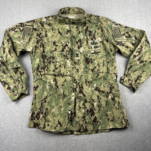 U.S Navy Blouse Large Long Working Uniform Type III NWU Seals Military ...