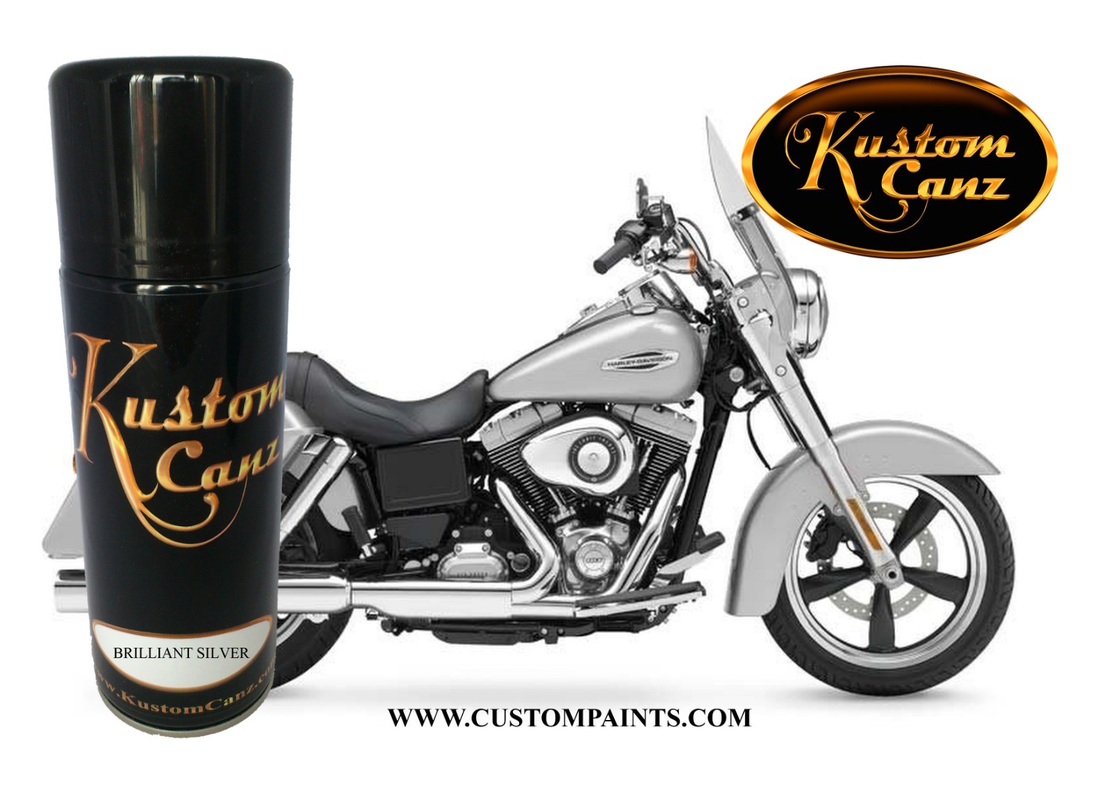 12oz Aerosol Harley Davidson Brilliant Silver - Urethane Based ...