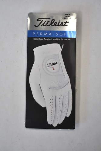 Titleist Perma Soft Leather White Golf Glove Men's Left Hand White ...