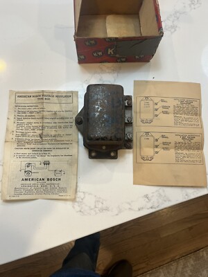 1938-1955 Ford 6V 6 Volt Positive Ground American Bosch RGD6E1 Voltage ...