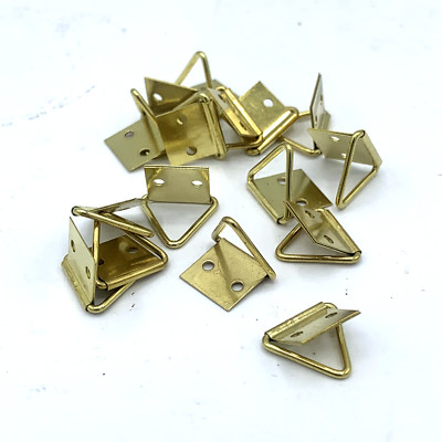Picture Frame Hooks Triangle D Rings Hangers Frames Canvas Brass 10mm ...