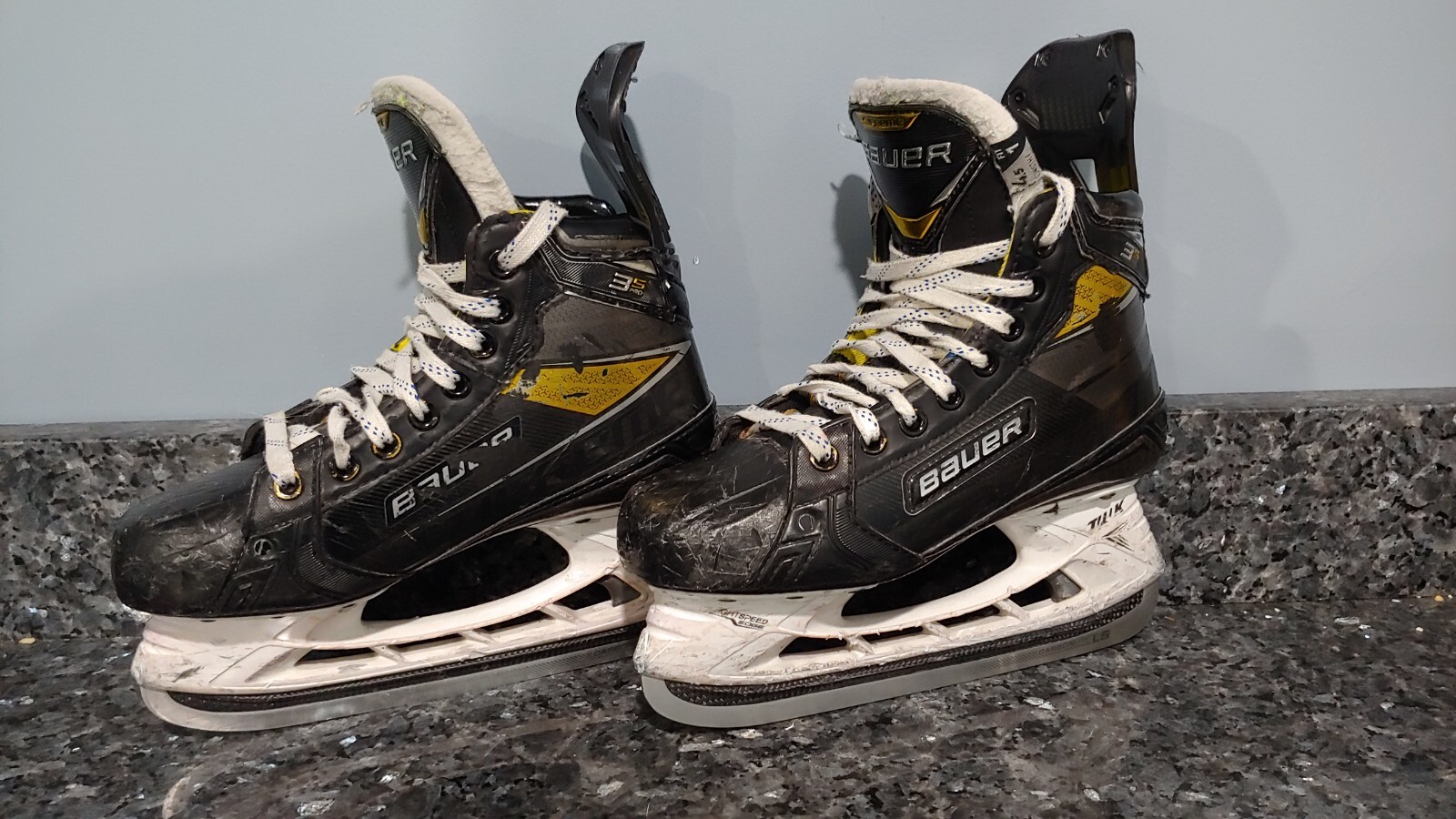 Bauer 3S Pro Intermediate Ice Hockey Skates Size 4.5 Fit 1 CARBONLITE ...