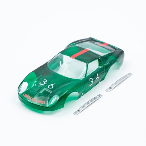 Policar Super Lamborghini Miura P400 Bodywork slot car Body Green Lexan ...