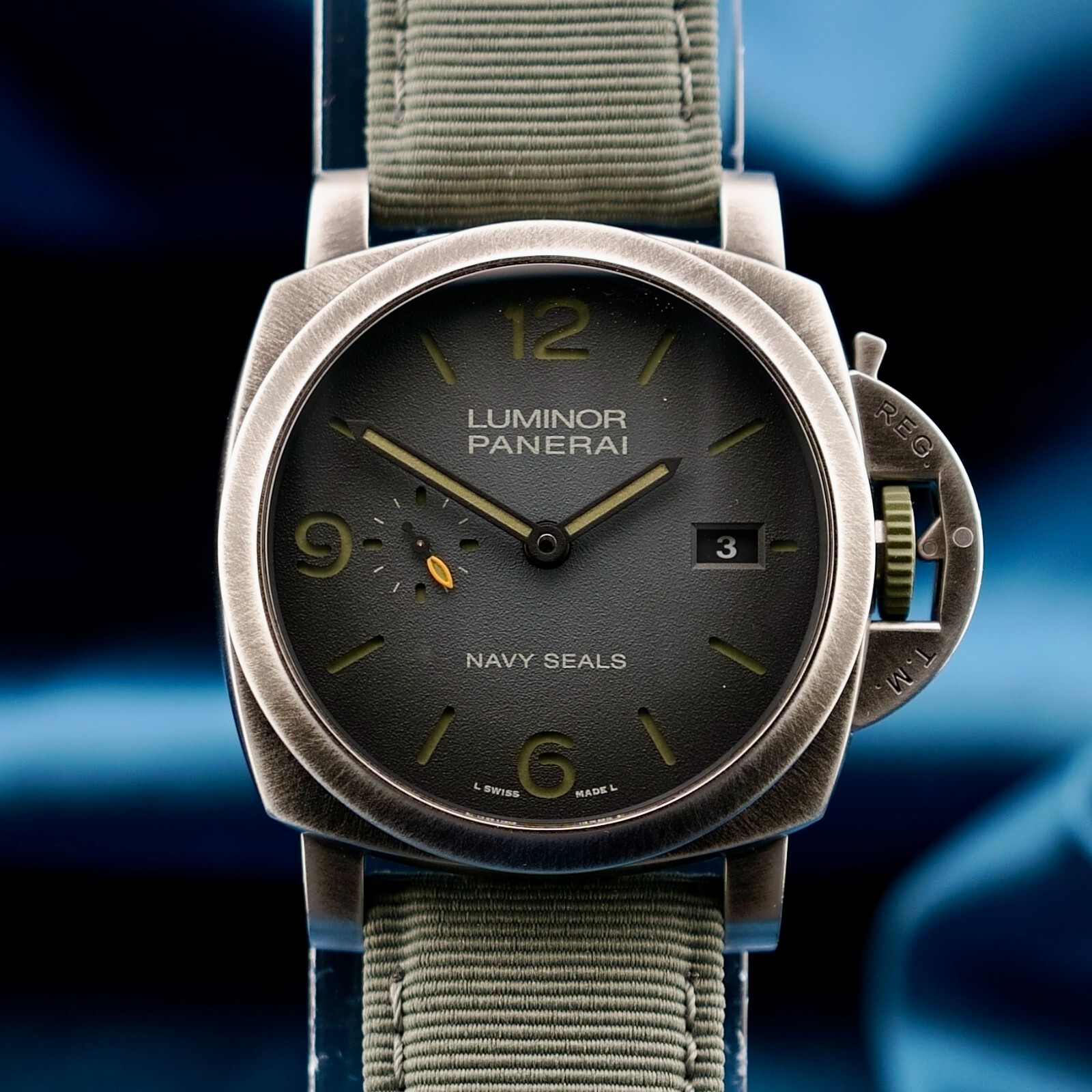 Panerai Luminor Marina Navy SEALS 44mm, PAM01412, Full Set, 4 Straps ...
