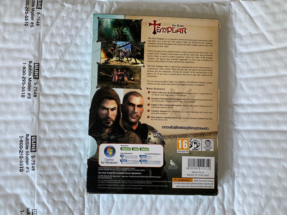 The First Templar Games for Windows PC DVD Vintage | eBay