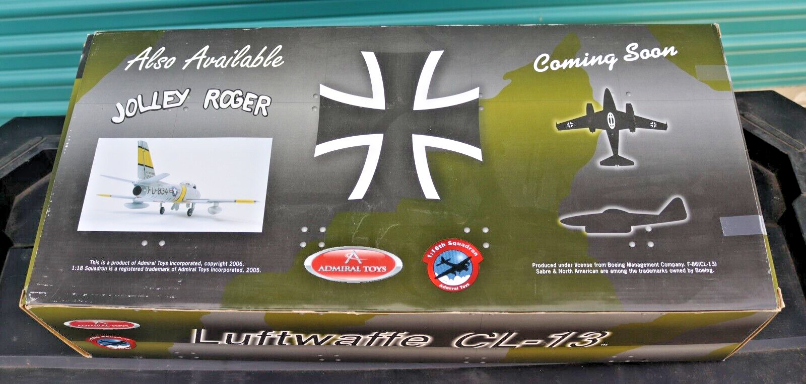 NEW ADMIRAL TOYS GERMAN LUFTWAFFE CL-13 FIGHTER AIRPLANE 1/18TH SCALE ...