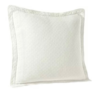 JCP KING CHARLES EURO PILLOW SHAM COVER 26" X 26" IVORY NEW | eBay