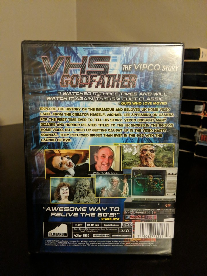VHS Godfather: The Vipco Story [New DVD] Horror Documentary *BUY 2 GET ...