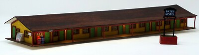 HO Scale Roadside Motel (Bates Motel) Kit | eBay