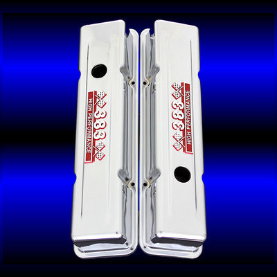 Chrome SBC Valve Covers For 383 Stroker Small Block Chevy Factory ...