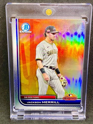 Jackson Merrill RARE ROOKIE REFRACTOR BOWMAN CHROME INVESTMENT CARD SSP ...