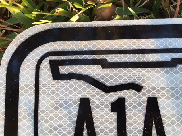Florida A1A Road Sign - 12"x6" - UNUSED DOT sign - traffic highway road ...