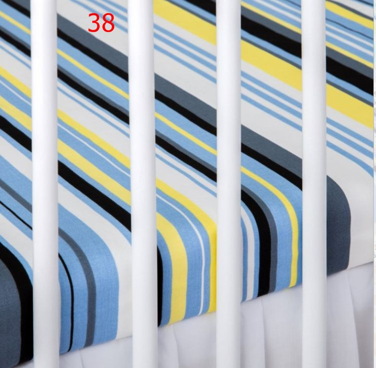 100% COTTON COT BED FITTED SHEET 70x140 COVER PRINTED PATTERNED COLOUR ...