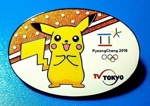 RARE TV TOKYO PIKACHU MEDIA 2018 PyeongChang Korea OLYMPIC GAMES PIN ...