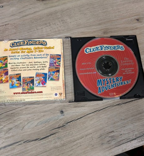 Cluefinders Mystery Adventures PC Game 7 Fun Interactive Activities Mac ...