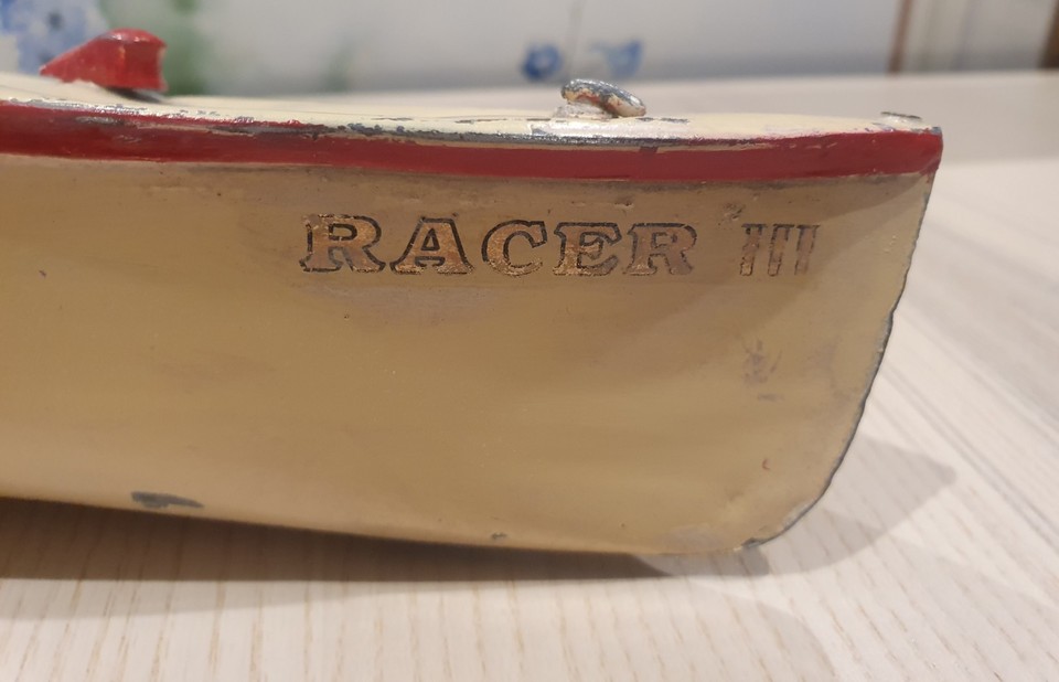 Vintage 1930s Hornby Meccano Clockwork Motor Boat Racer III Unboxed ...