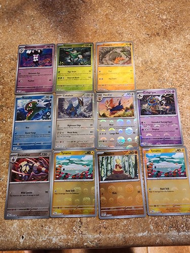 Black Bolt/White Flare All Pokeball Cards With 2 Masterball Cards Lot ...