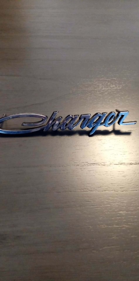 Vintage 1968 Dodge Charger Chrome Nameplate/Emblem Script Letters w ...