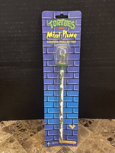 Vintage Teenage Mutant Ninja Turtles Pencil Topper Snow Globe French ...