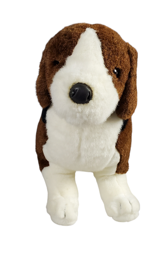 Douglas Beagle Plush Brown Black Standing Posable Legs Realistic 18 ...