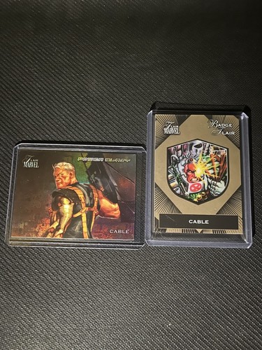 Marvel Flair Cable Power Blast & Badge Flair Bundle | eBay