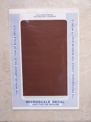 DECALS MICROSCALE BROWN TRIM FILM Ref. TF-13 | eBay