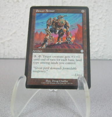 MTG MAGIC THE GATHERING 1X POWER ARMOR - ARTIFACT - UNCOMMON - INVASION ...
