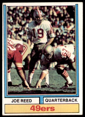 1974 Topps Joe Reed Football Card San Francisco 49ers #488 | eBay