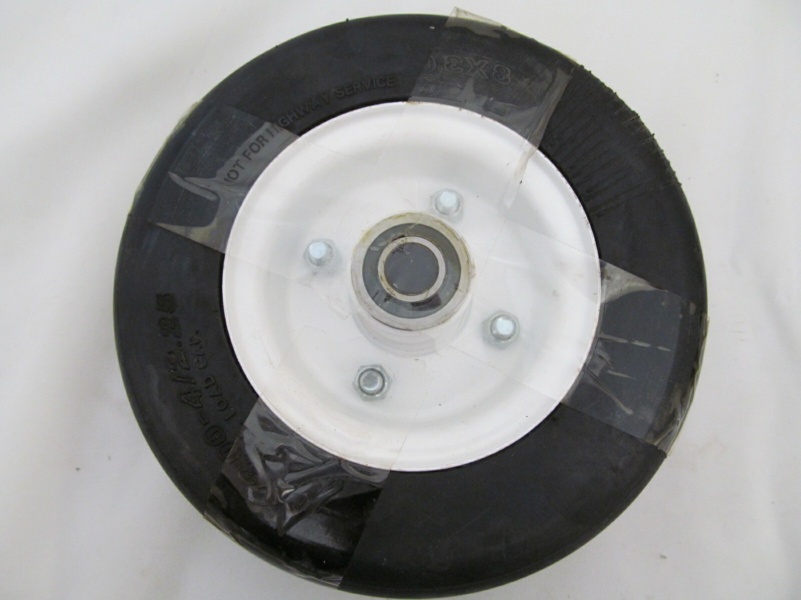 (2) OEM WALKER MOWER PARTS 5715-23 GREASABLE NO FLAT WHEEL ASSEMBLY 8X3 ...