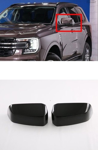 For 2024 2025 Ford Ranger Accessories Gloss Black Side Mirrors Cover ...