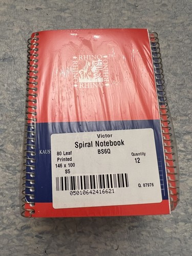 12 X A6 Graph Paper Clear Hardcover Spiral Grid Notebooks 80 Sheets/160 ...