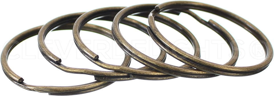 2" Key Rings - Antique Bronze Color - 10 Pack - Large Split Key Rings ...